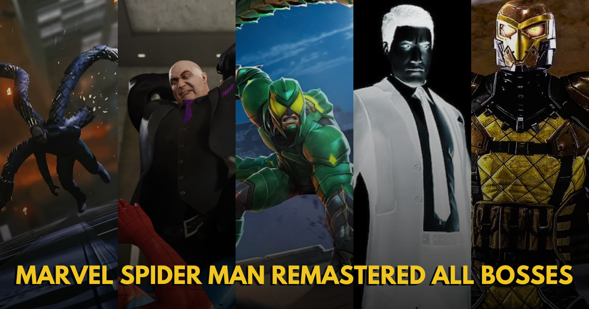 Marvel Spider Man Remastered All Bosses - gamer.org