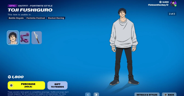 Is The Toji Fushiguro Fortnite Skin Worth It? - gamer.org