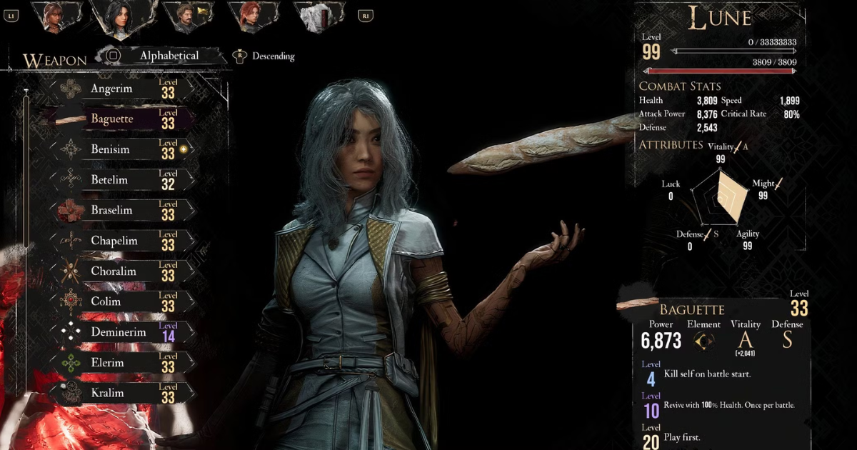 How to Get and Upgrade the Baguette Weapon - Expedition 33 Full Guide ...