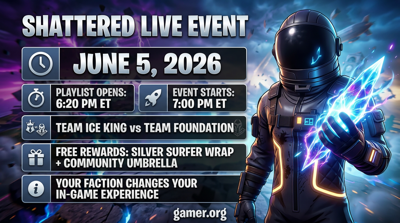Fortnite Shattered Live Event: Date, Start Time, All Time Zones, and ...